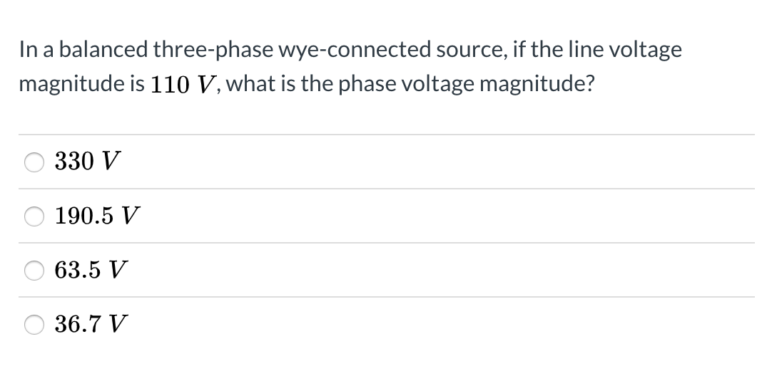 Solved In a balanced three-phase wye-connected source, if | Chegg.com