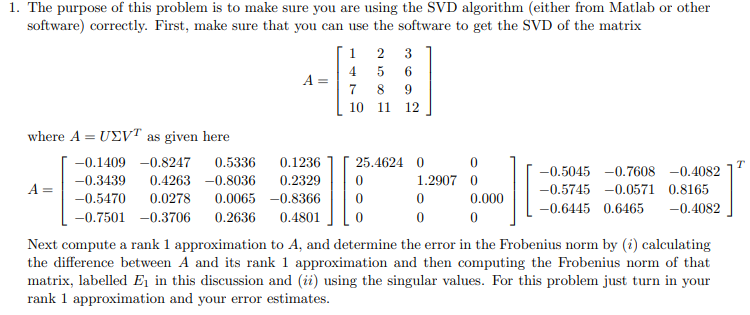 The Purpose Of This Problem Is To Make Sure You Are
