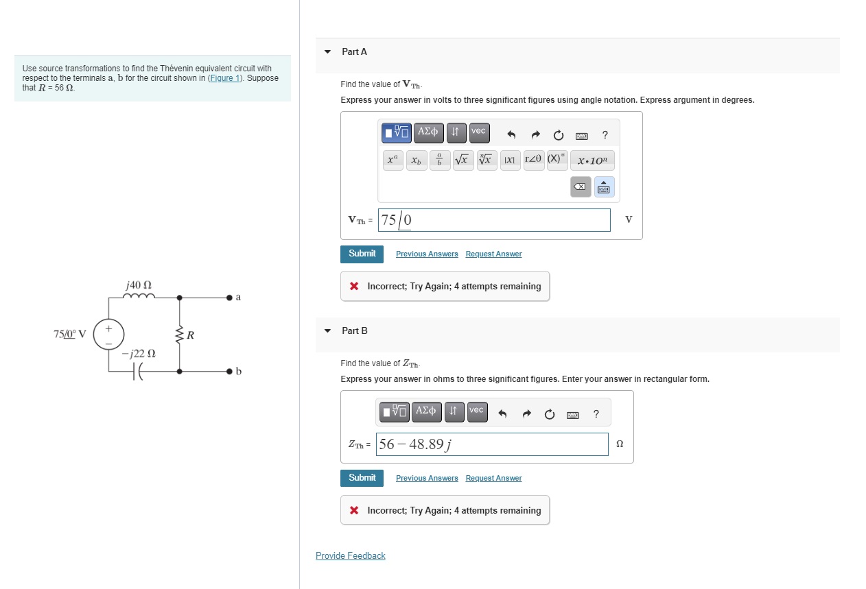 Solved Use source transformations to find the Thévenin | Chegg.com