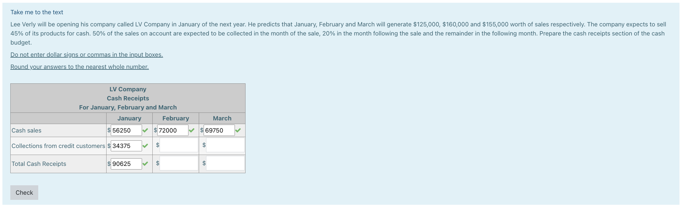 Solved Take me to the text budget. Do not enter dollar signs | Chegg.com