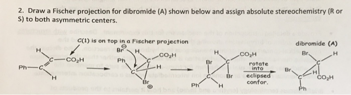 Solved Draw a Fischer projection for dibromide (A) shown | Chegg.com