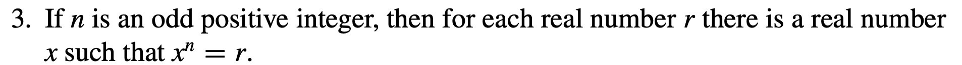 Solved 3. If n is an odd positive integer, then for each | Chegg.com