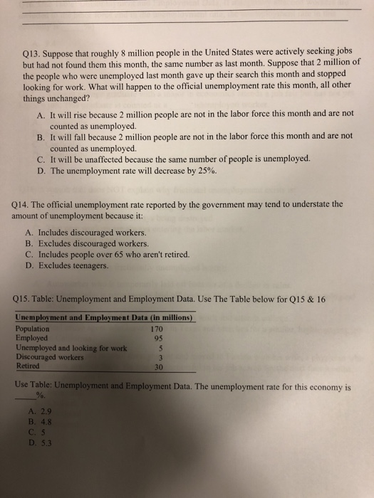 Solved Q13. Suppose that roughly 8 million people in the | Chegg.com