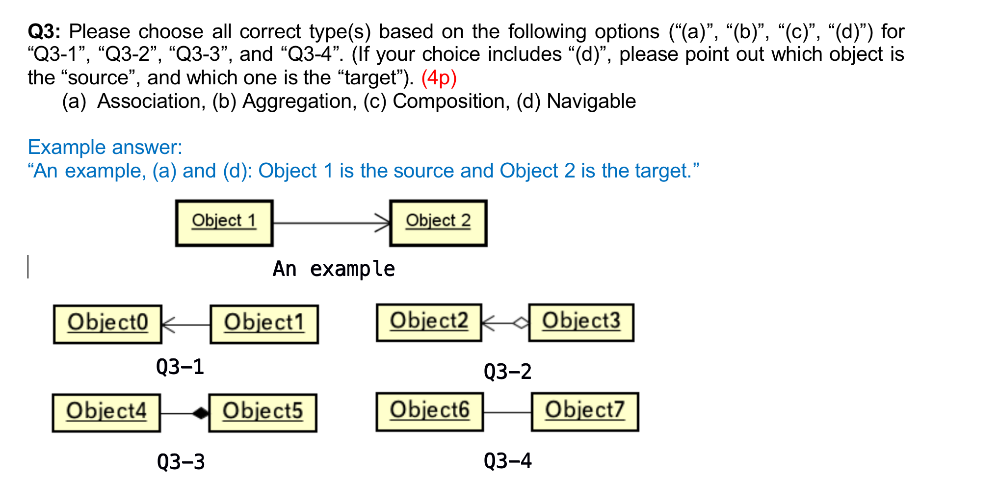 Solved Q3: Please choose all correct type(s) based on the | Chegg.com