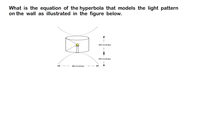 Solved What is the equation of the hyperbola that models the | Chegg.com