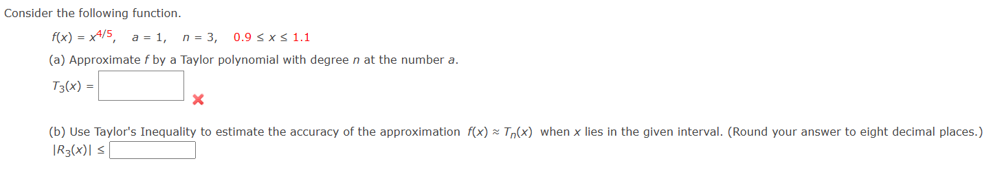 Solved Consider the following function. f(x)=x^(4//5),quad | Chegg.com