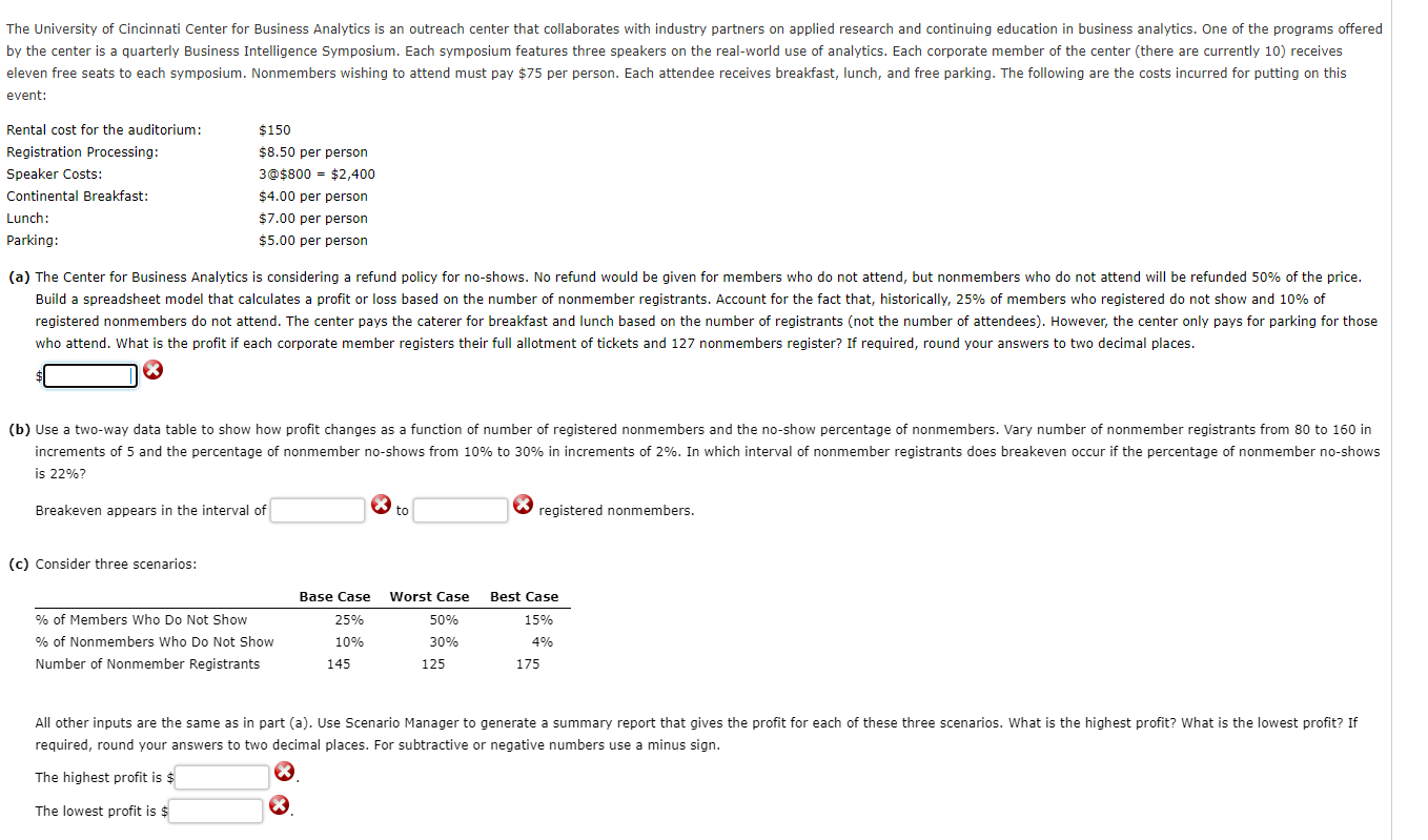 Solved event: | Chegg.com