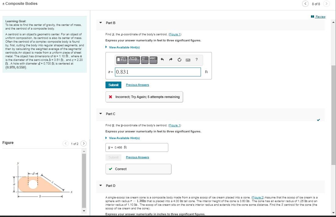 Solved Composite Bodies