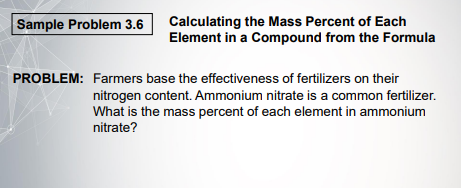 Solved Calculating the Mass Percent of Each Element in a | Chegg.com