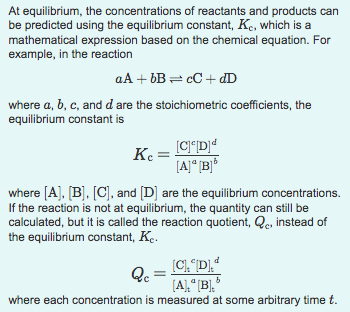 Solved At equilibrium, the concentrations of reactants and | Chegg.com