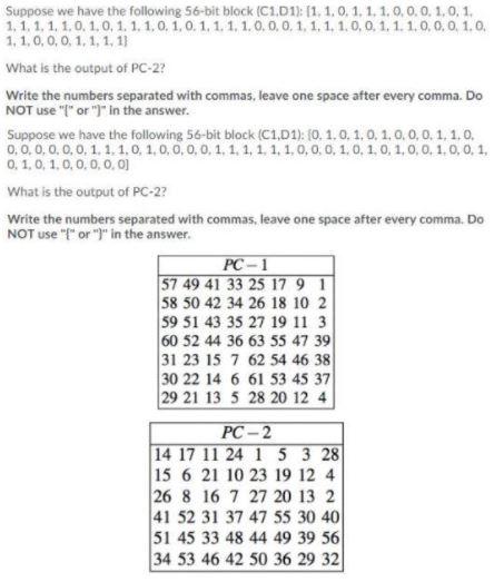 Solved Suppose we have the following 56-bit block (C1.01): | Chegg.com
