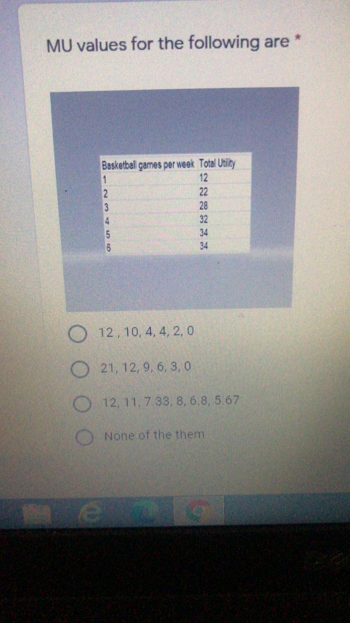 Solved MU values for the following are Basketball games per | Chegg.com