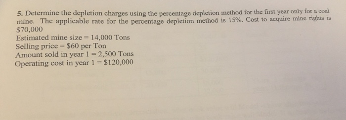 Solved Determine the depletion charges using the percentage | Chegg.com