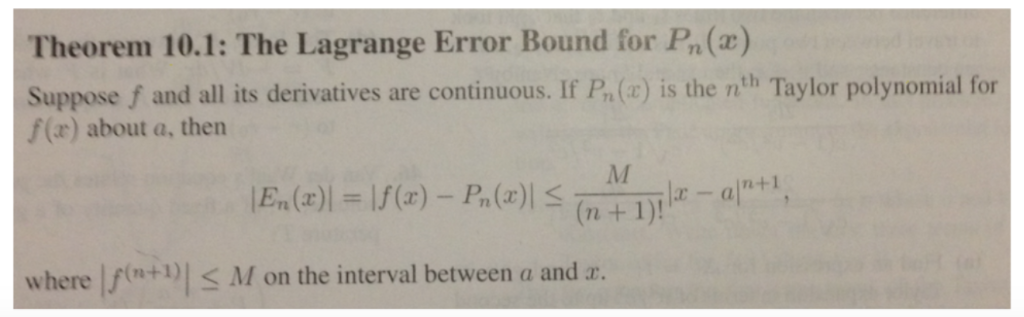Solved In Exercises 1-8, use Theorem 10.1 to find a bound | Chegg.com