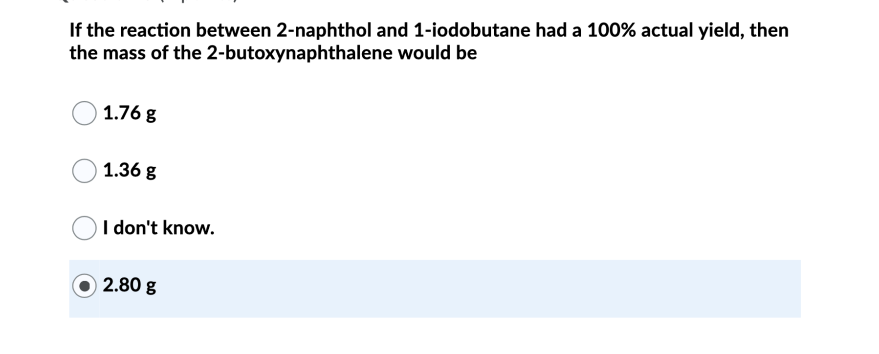 Solved 1. To a 100 mL round bottom flask, add 0.56 g (14.0 | Chegg.com