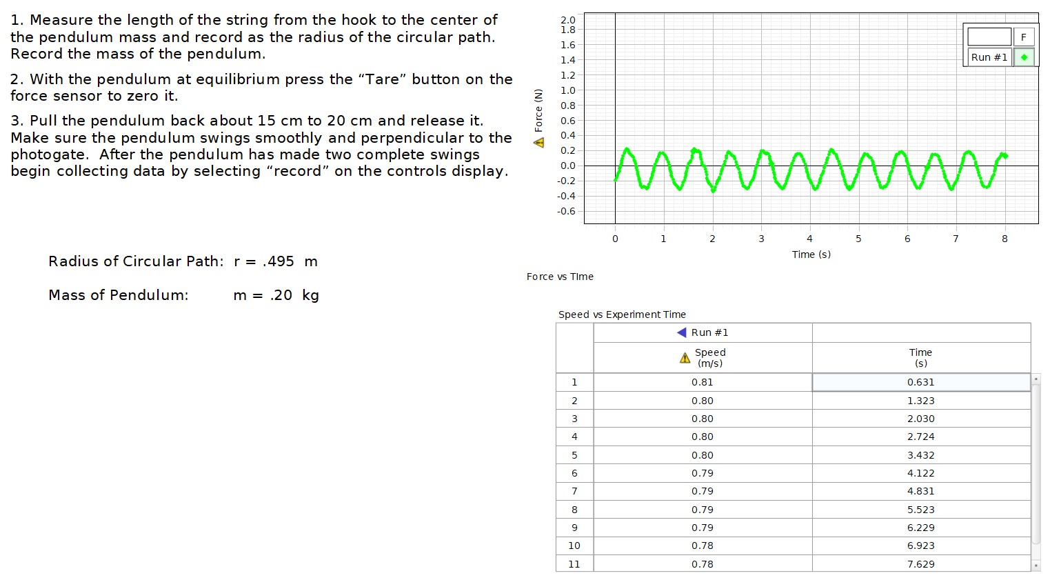 Solved 1. Measure the length of the string from the hook to | Chegg.com