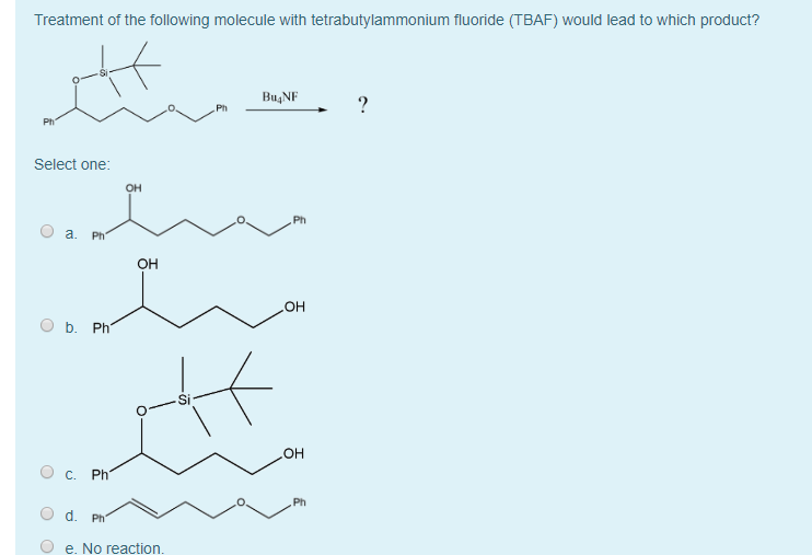 Solved Treatment of the following molecule with | Chegg.com