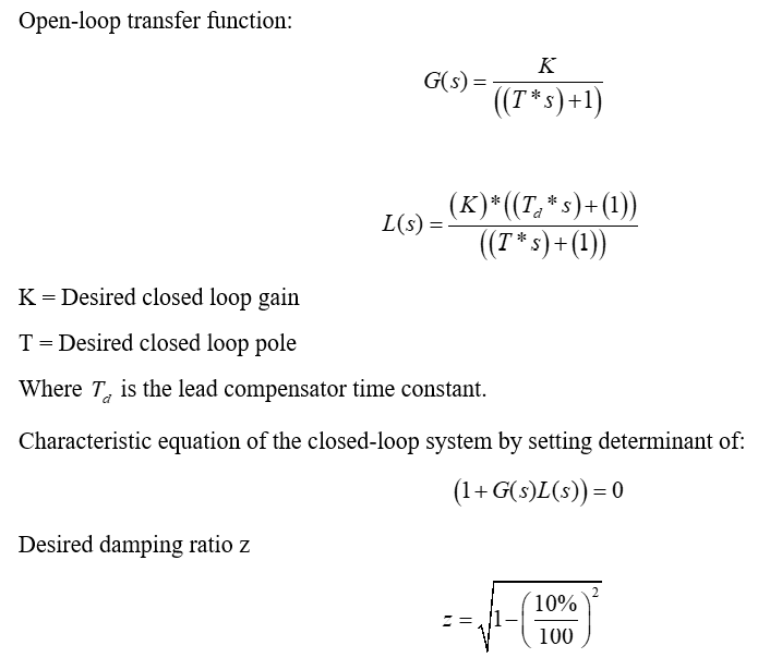 Solved Design a lead controller using root locus and the | Chegg.com