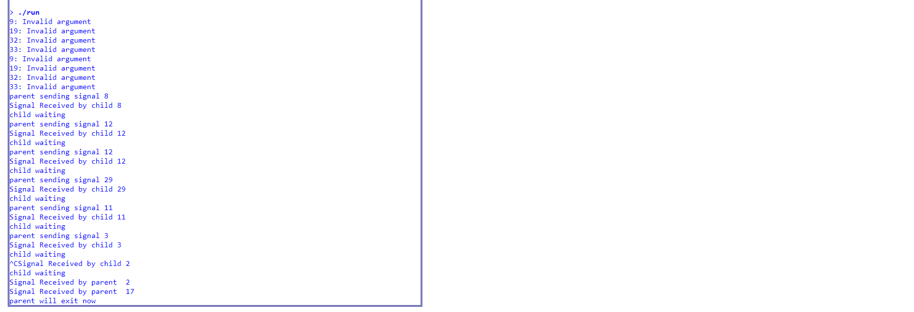 Solved Part 2: Code Write a program that forks a child | Chegg.com