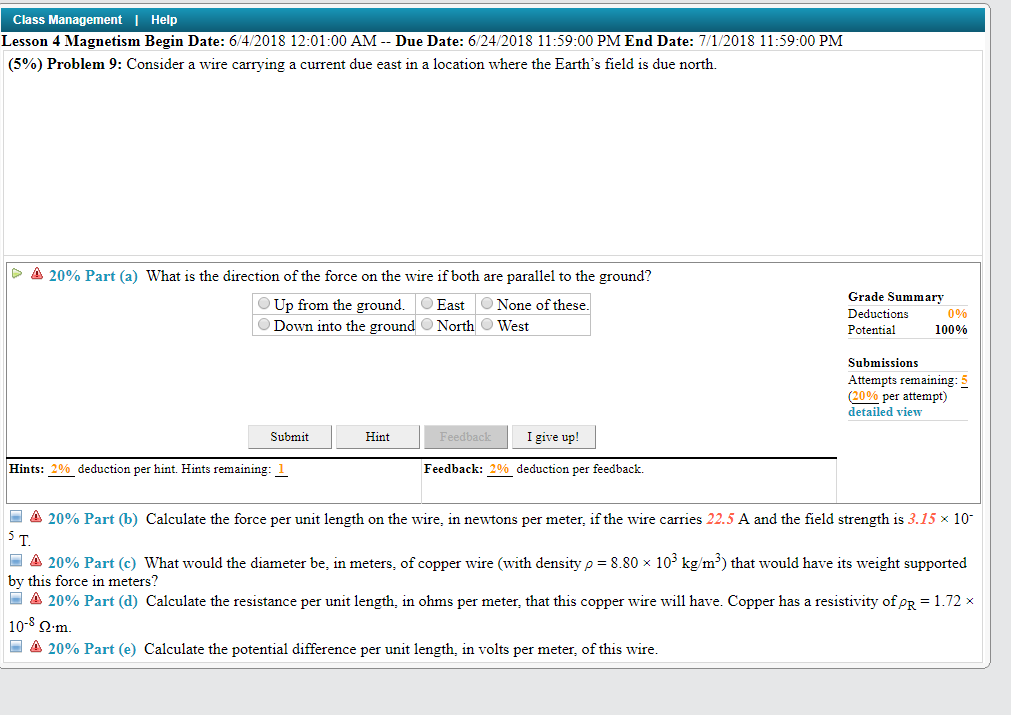 Solved | Help Class Management Lesson 4 Magnetism Begin | Chegg.com