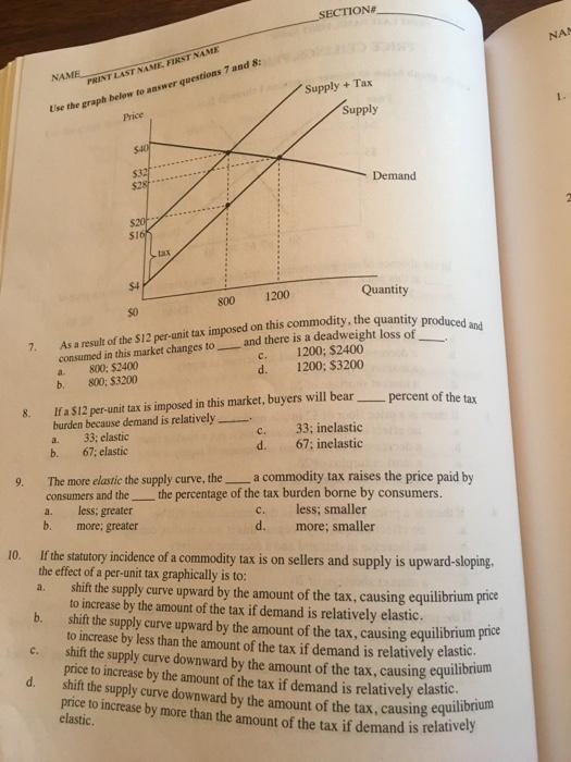 Solved SECTION # . NA NAME PRINT LAST NAME. FIRST NAME | Chegg.com