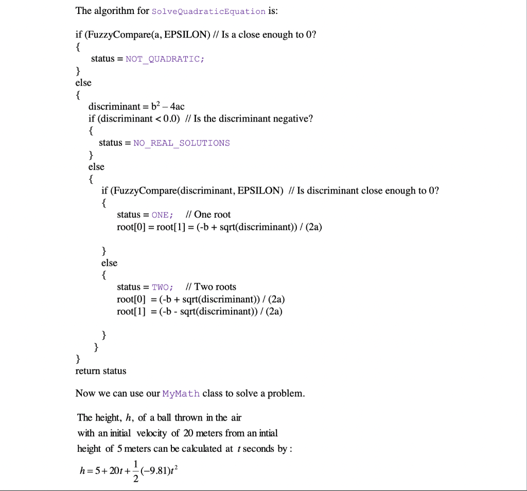 Solved Implement a class called MyMath which will contain | Chegg.com