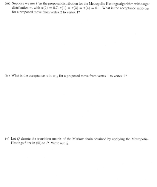 Solved Consider the following graph. (i) Let P be the | Chegg.com