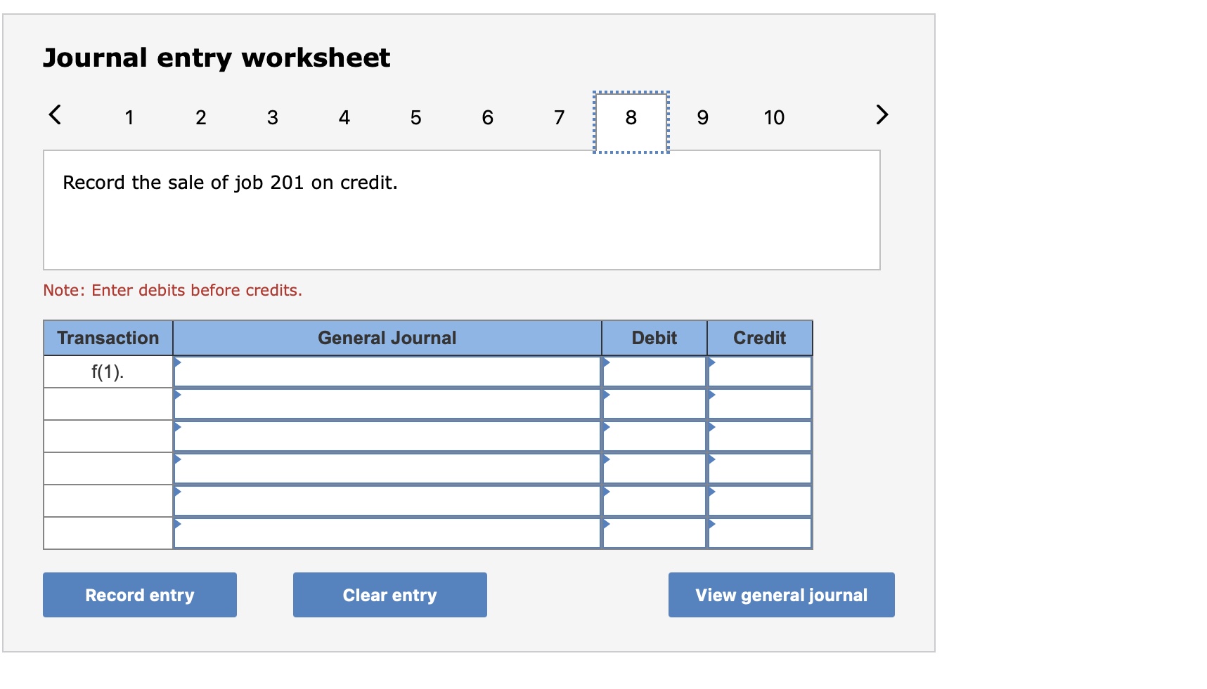 Solved Journal entry worksheet