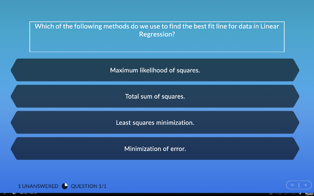 Solved Which Of The Following Methods Do We Use To Find The