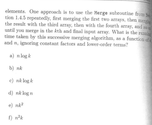 Solved Problem 13 Suppose You Are Given K Sorted Arrays