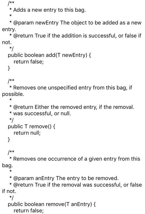Solved Exercise 1 Arraybag Attached Files Srczip1966 Kb 3061