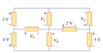 Solved 6. ﻿Use KVL to find V1, ﻿V2, ﻿V3, ﻿and V4 ﻿in the | Chegg.com