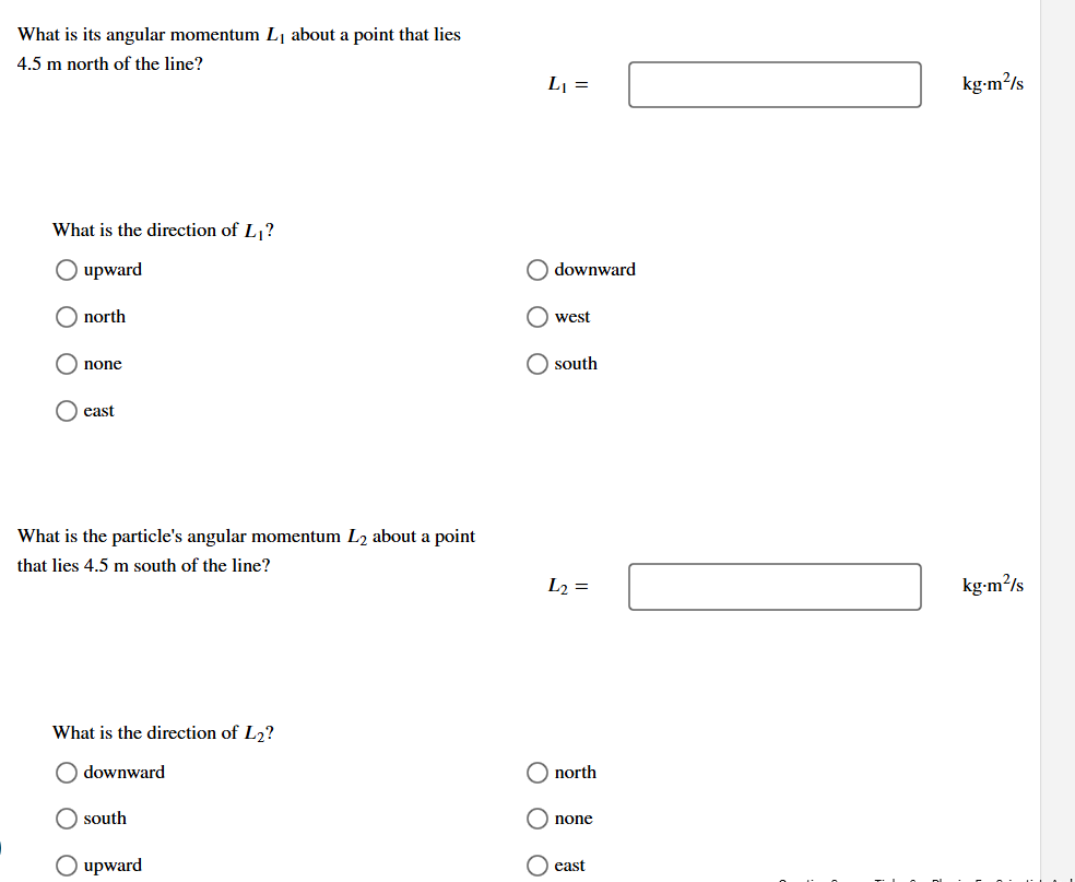 Solved by an EXPERT What is ﻿its angular momentum L1 ﻿about a point that | Chegg.com