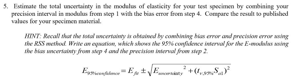 5. Estimate the total uncertainty in the modulus of | Chegg.com