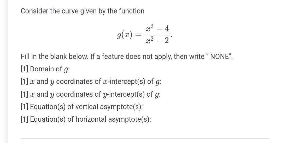 Solved Consider the curve given by the function | Chegg.com