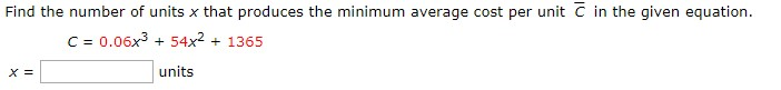 Solved Find The Number Of Units X That Produces The Minimum Chegg solved-find-the-number-of-units-x-that-produces-the-minimum-chegg