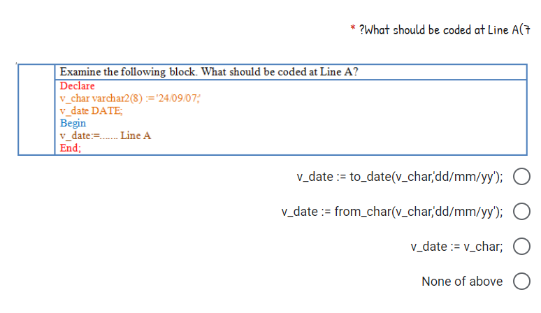 Solved ? What should be coded at Line A(7 Examine the | Chegg.com