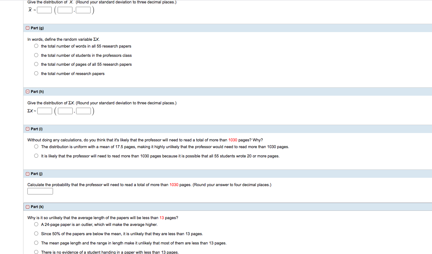 Solved Suppose that the length of research papers is | Chegg.com
