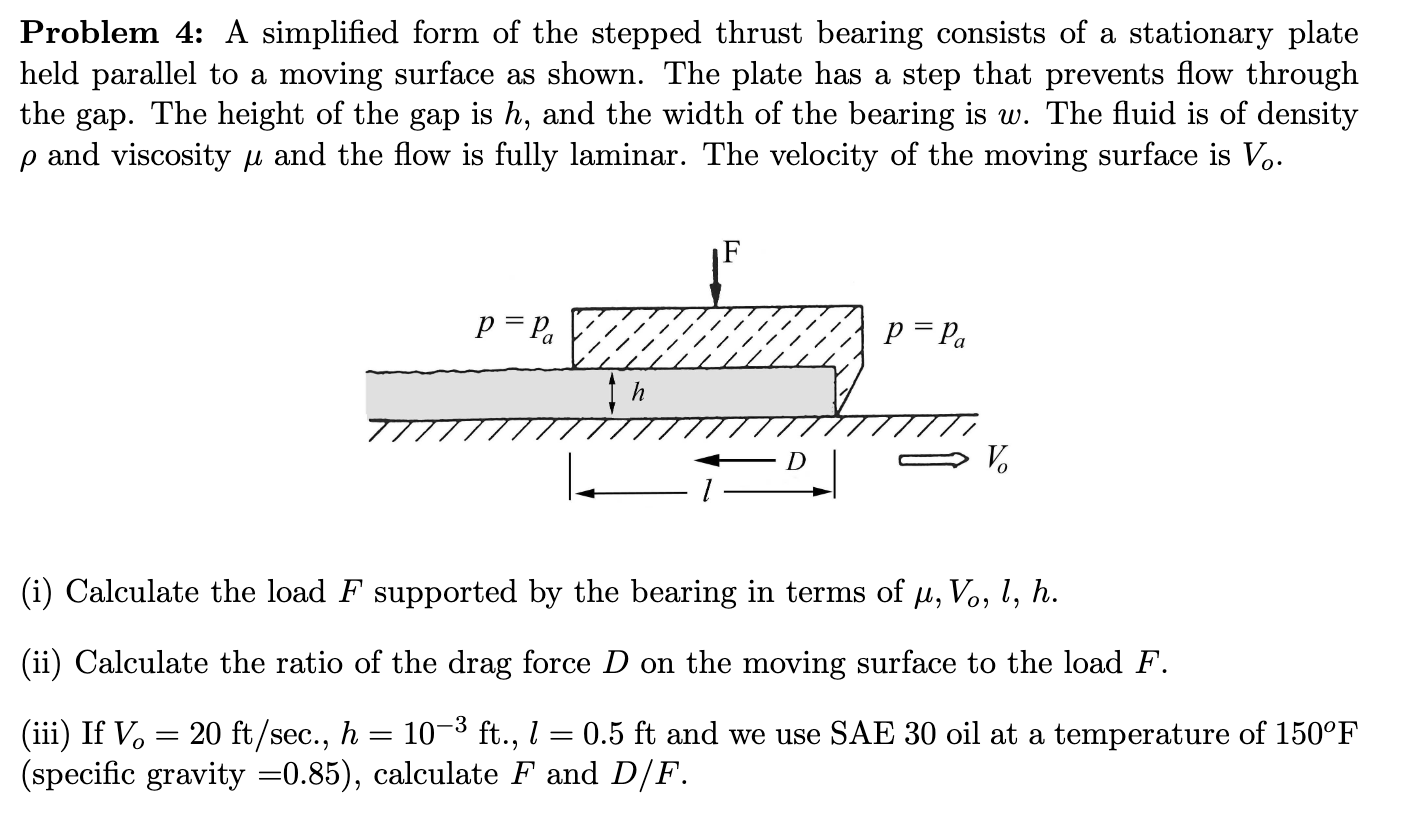 Solved Problem 4: A simplified form of the stepped thrust | Chegg.com