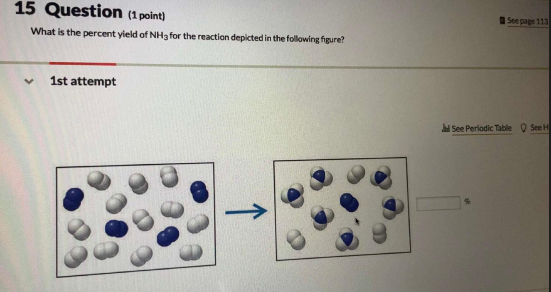 Solved What is the percent yield of NH3 for the reaction | Chegg.com