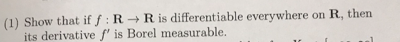 Solved (1) Show that if f R R is differentiable everywhere | Chegg.com