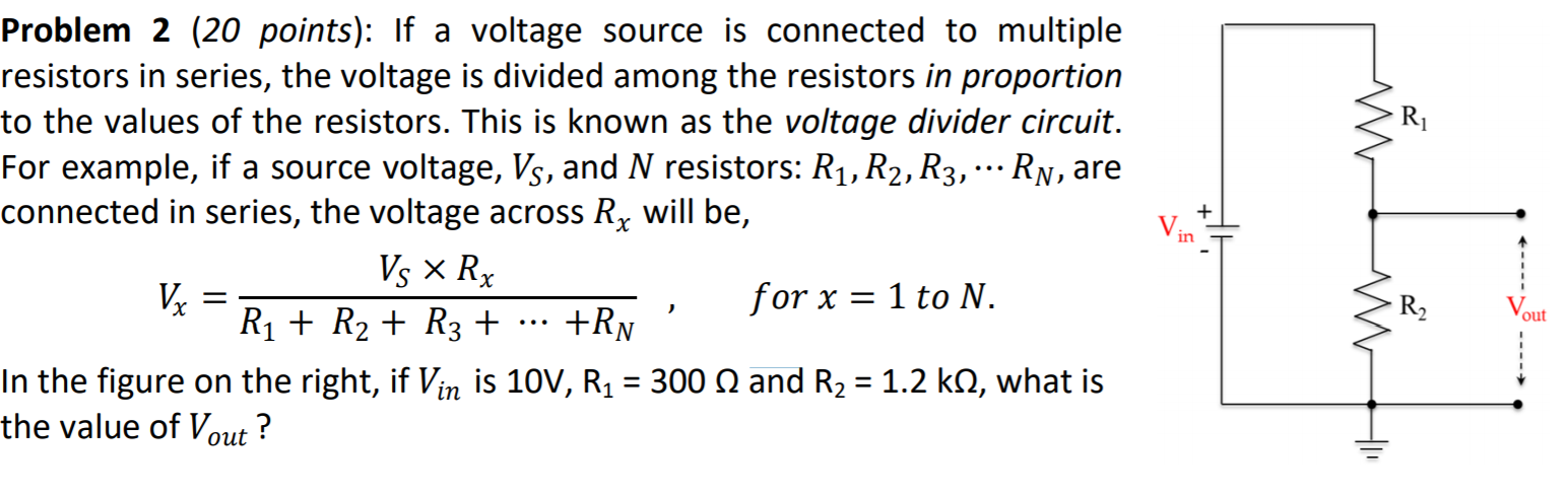 Solved Problem 2 (20 points): If a voltage source is | Chegg.com