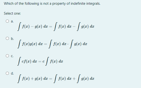Solved Which of the following is not a property of | Chegg.com