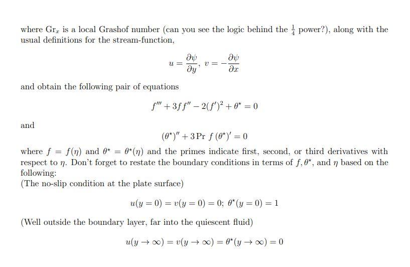 Next we consider the thermal) energy equation and | Chegg.com