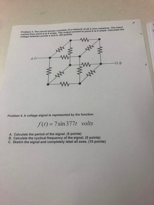 Solved current from point a is 6 ampa. The output current to | Chegg.com