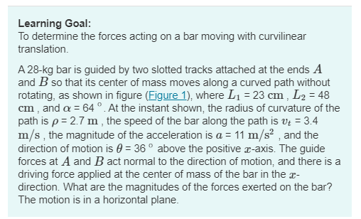Solved Part A Use the equations of motion for curvilinear | Chegg.com