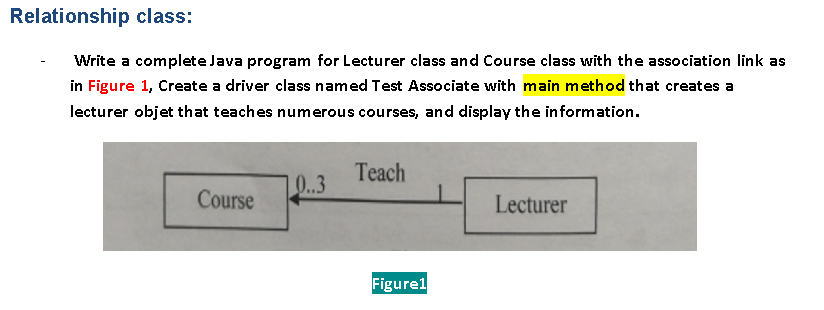 Solved Relationship class: Write a complete Java program for | Chegg.com