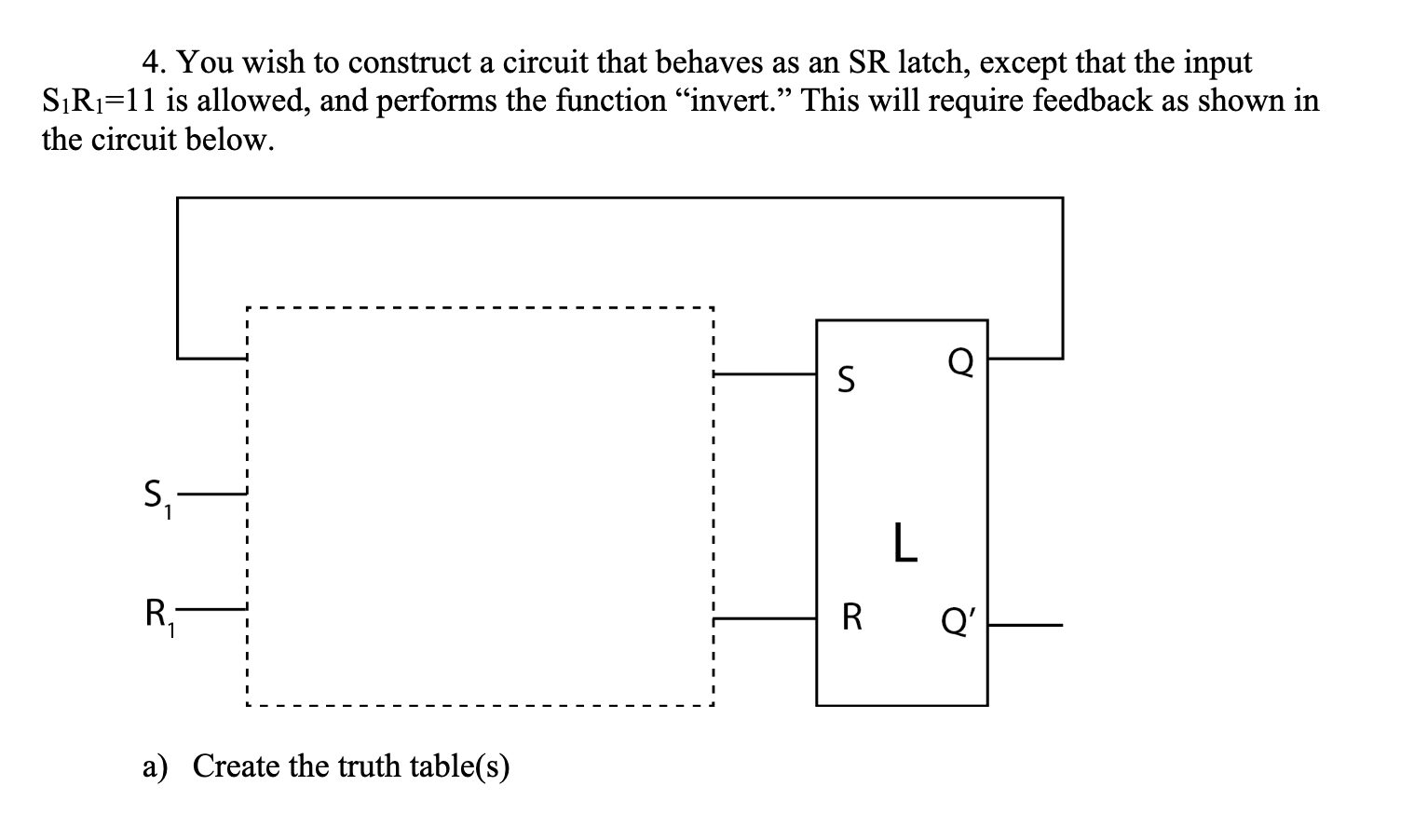 Solved 4. You wish to construct a circuit that behaves as an | Chegg.com