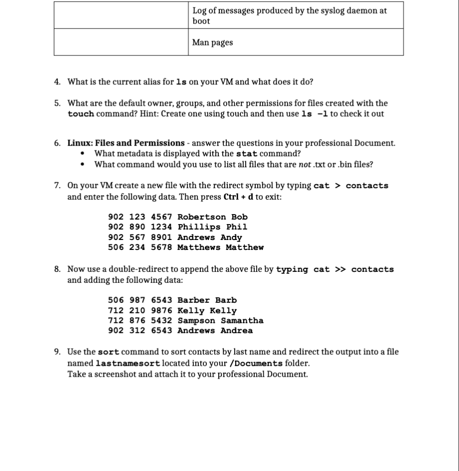 Topics being covered this week: • File Systems and | Chegg.com