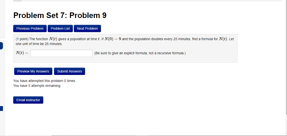 Solved Problem Set 7: Problem 9 Previous Problem Problem | Chegg.com